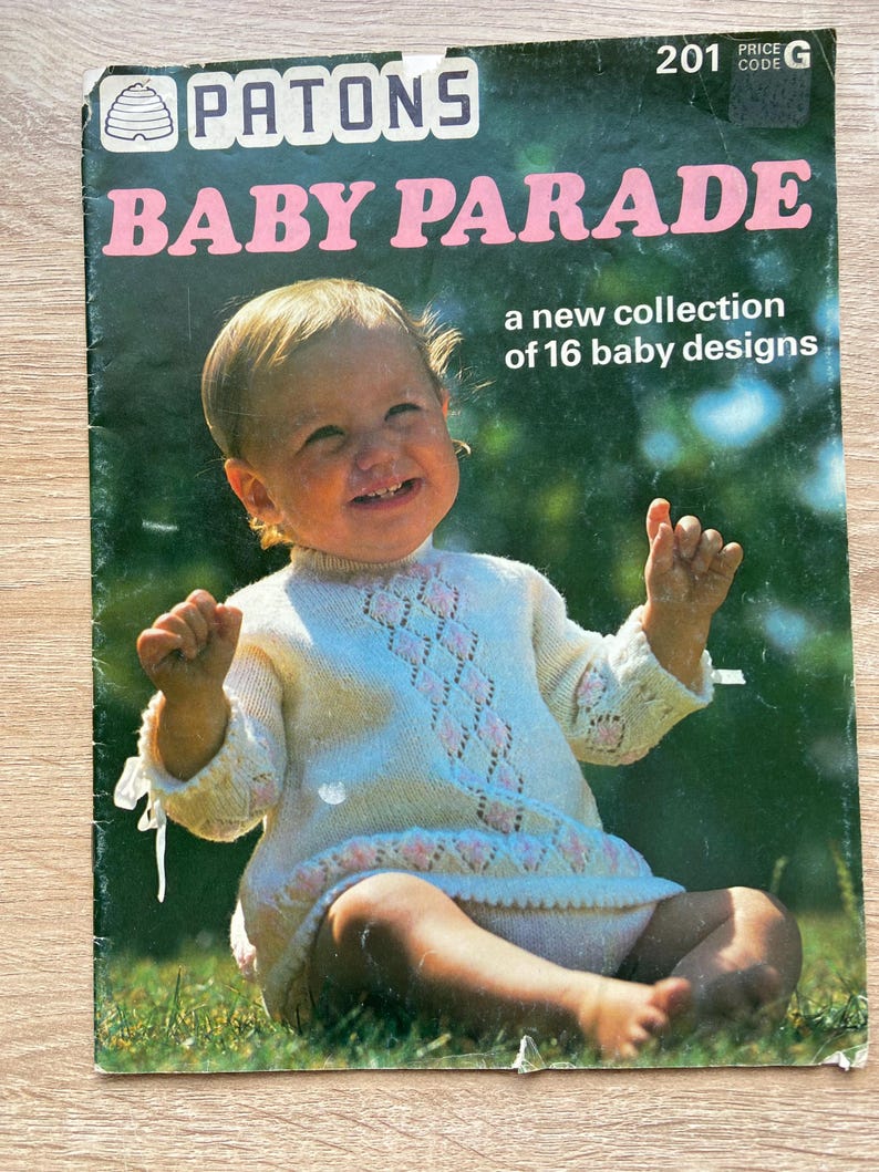 Vintage Patons Knitting Pattern Books - Baby Parade, Learning to Knit ...