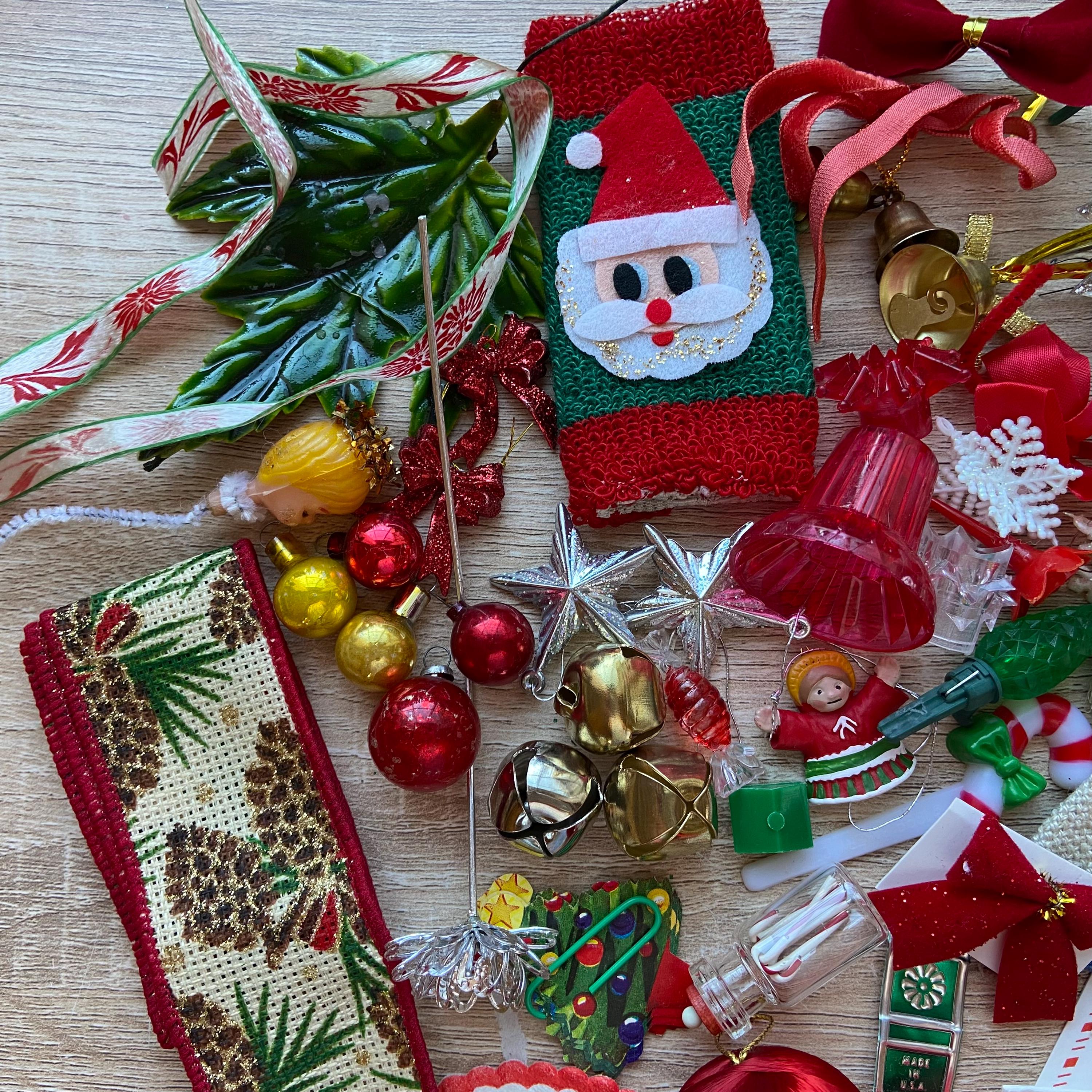 Vintage Christmas Craft Lot: 50 Holiday Destash Supplies - Etsy