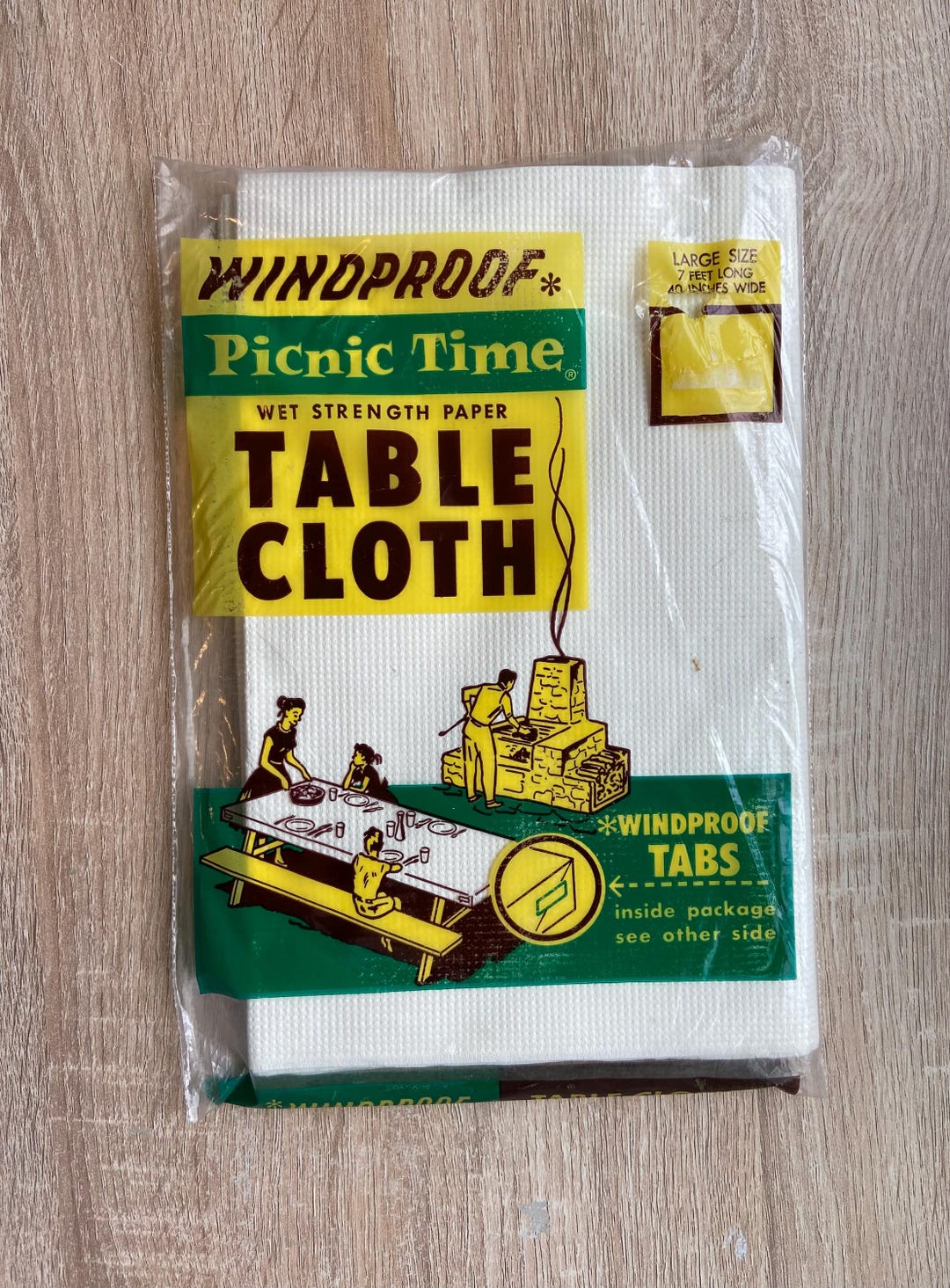 Vintage Picnic Time Paper Tablecloth - Unopened Party Decor - Etsy