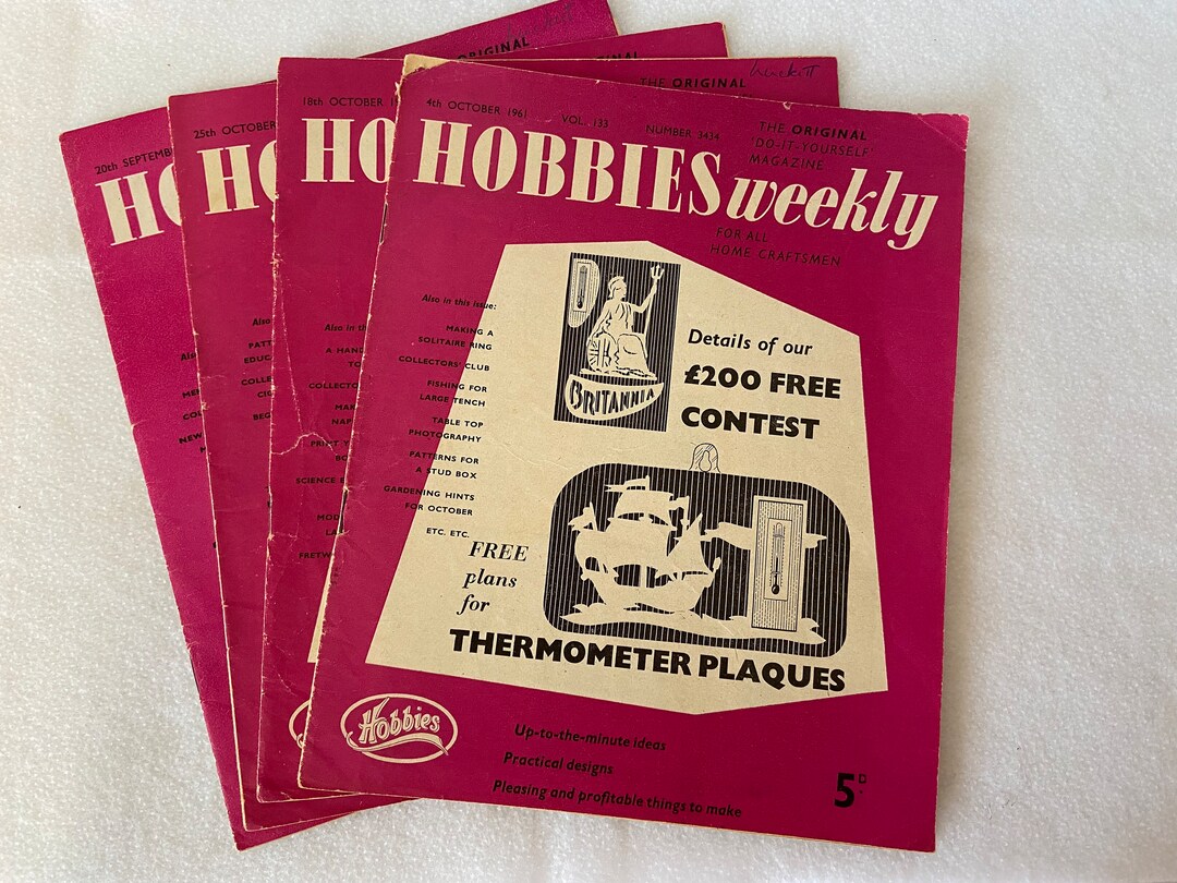 Vintage Hobbies Weekly - 1960's Hobby Books - Vintage Hobby Magazine - Etsy