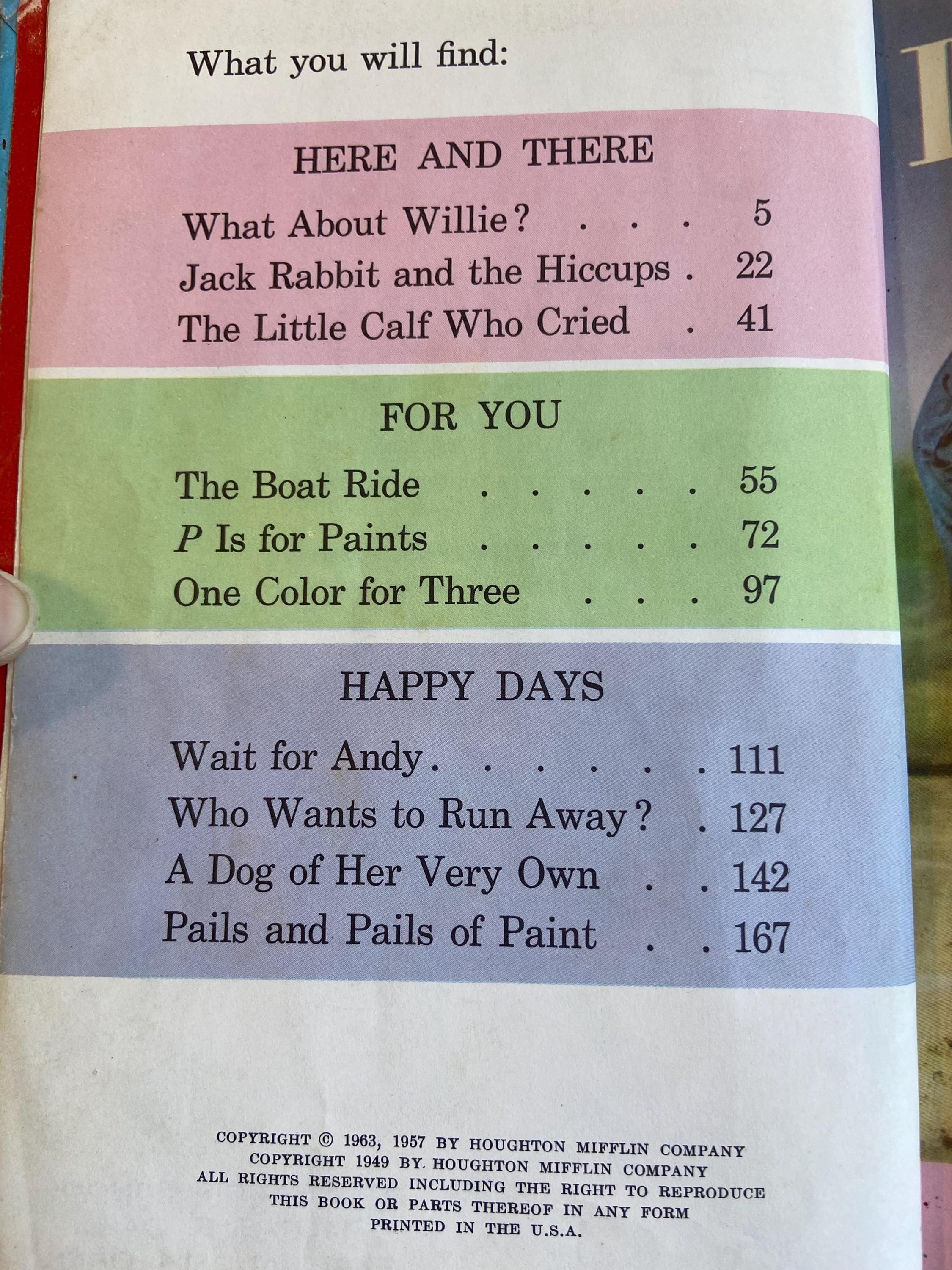 Vintage School Reading Book Vintage 1963 School Reader up and Away ...