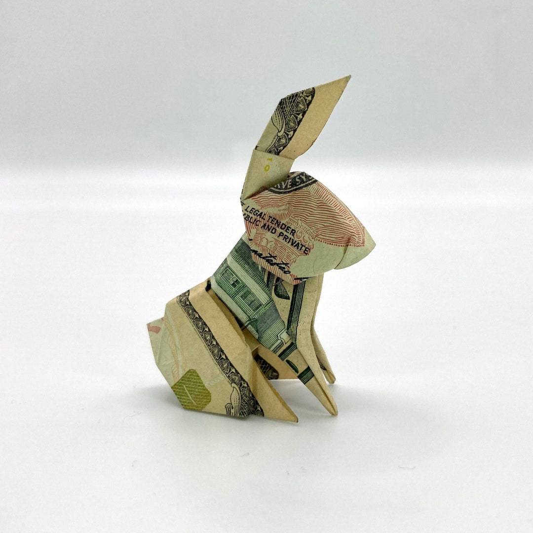 Origami 10-dollar Bill Rabbit Handmade - Etsy