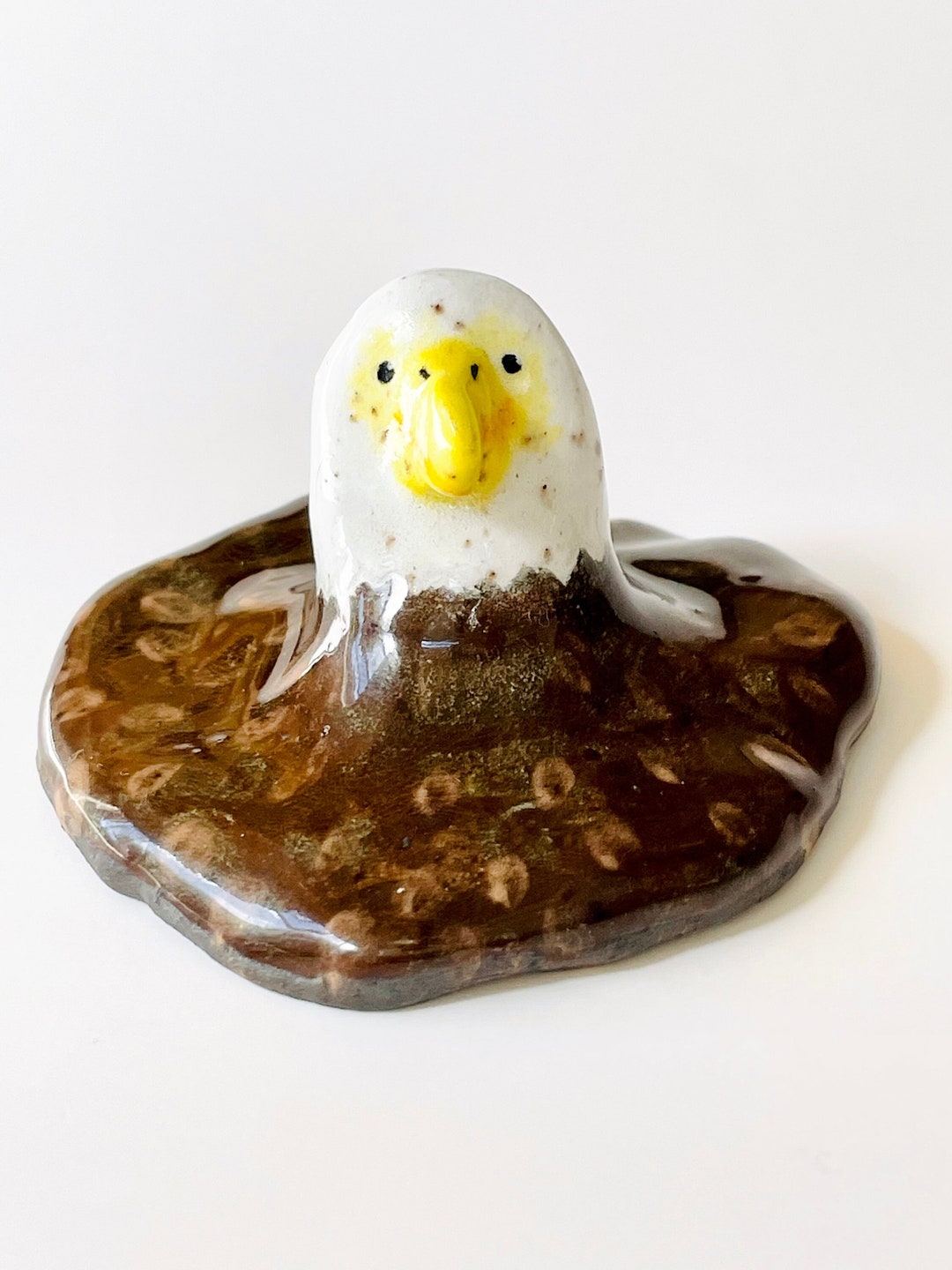 Ceramic Eagle Blob Figurines, Blob Animal Totem, Eagle Figurine ...