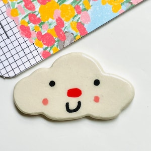 Ceramic Cloud Magnet, Cute Fridge Magnet, Housewarming Gift for Her ...