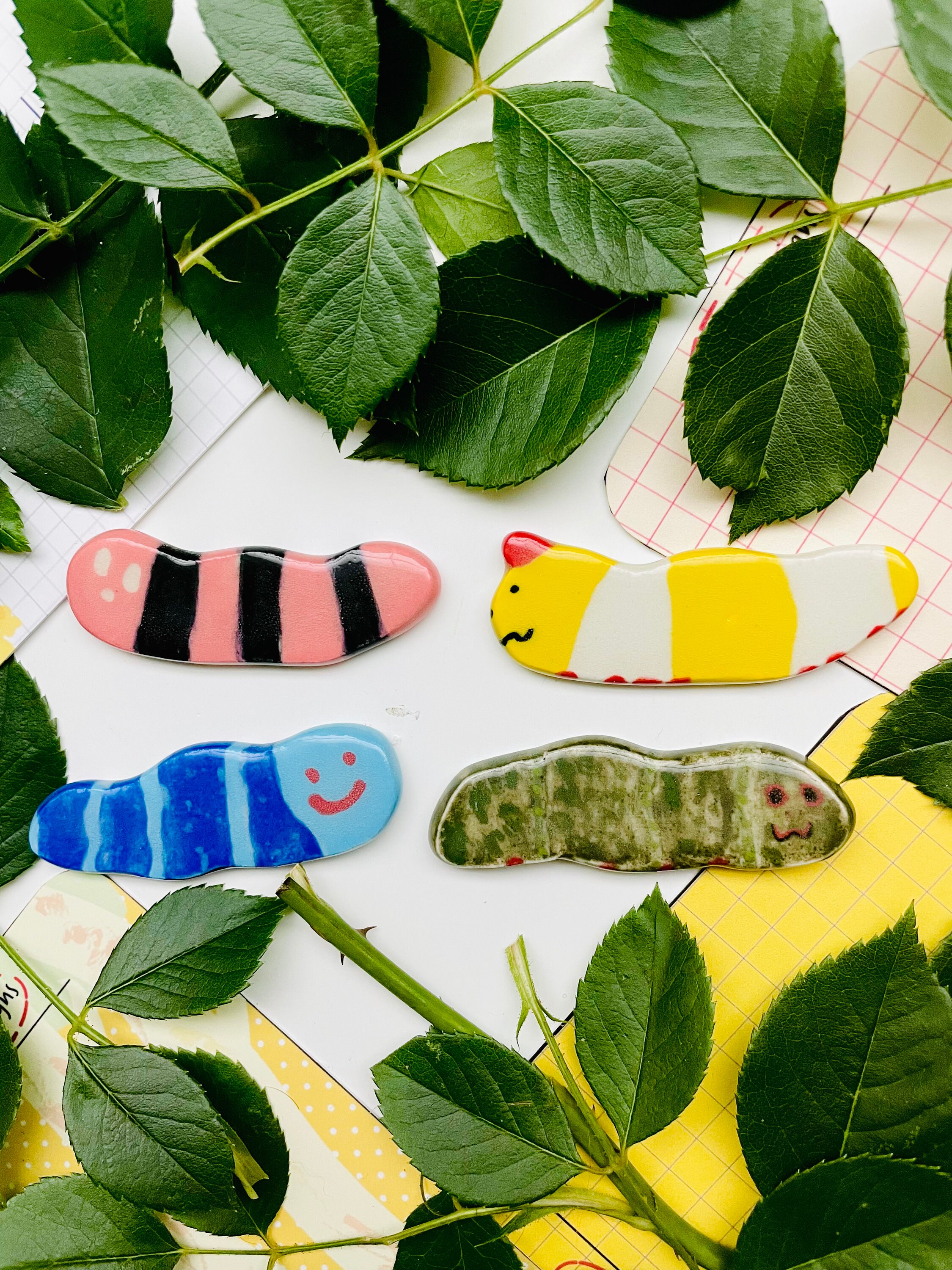 Caterpillar Magnet Worm Magnet Fridge Magnet Bug Lover Gift - Etsy ...