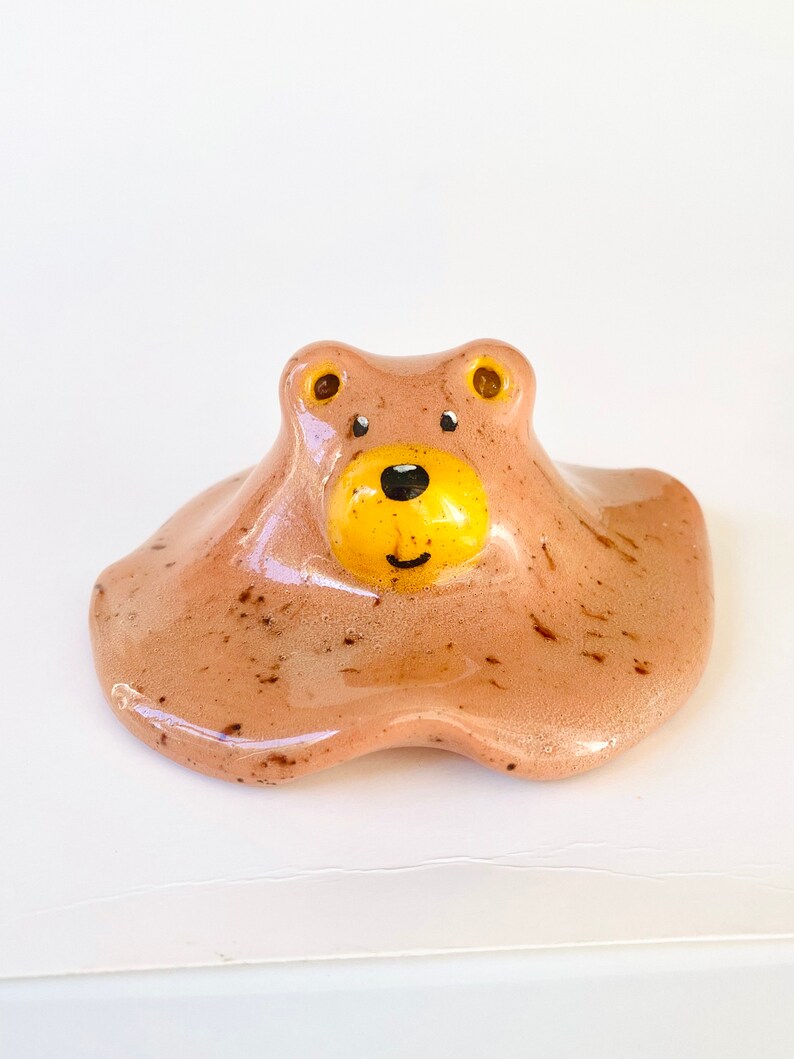 Ceramic Bear Blob Figurines, Blob Animal Totem, Bear Figure, Bear ...