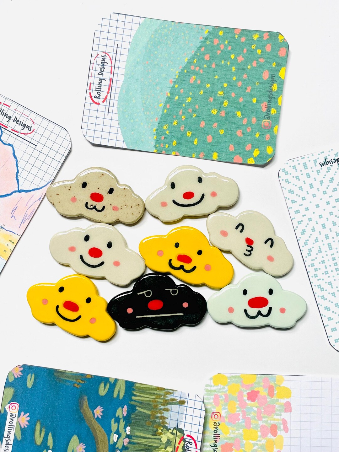 Ceramic Cloud Magnet, Cute Fridge Magnet, Cute Birthday Gift for Her ...