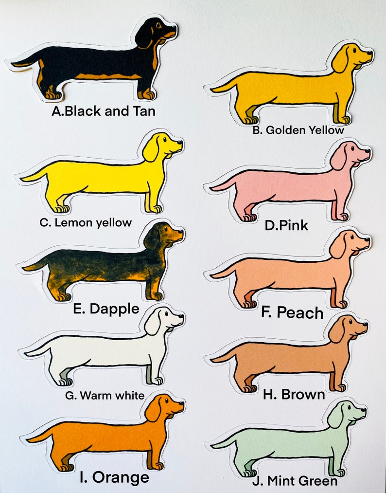 Teckel sticker Pasen teckel leuke sticker planner sticker - Etsy Nederland