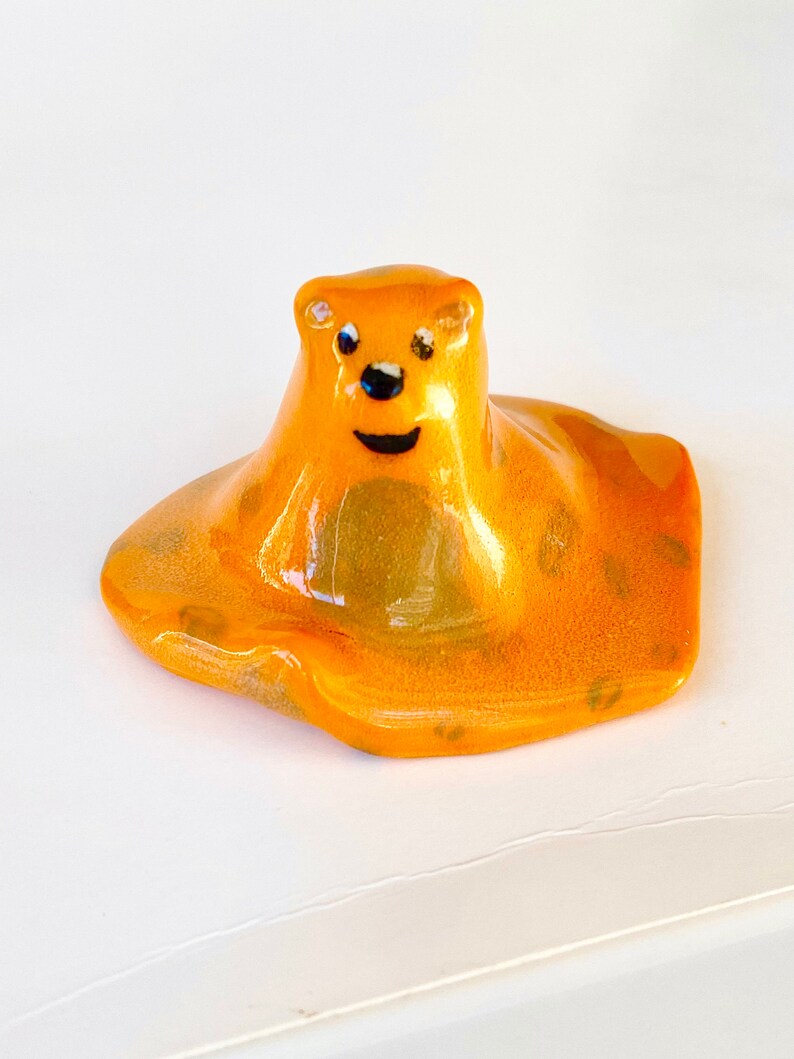 Ceramic Bear Blob Figurines, Blob Animal Totem, Bear Figure, Bear ...