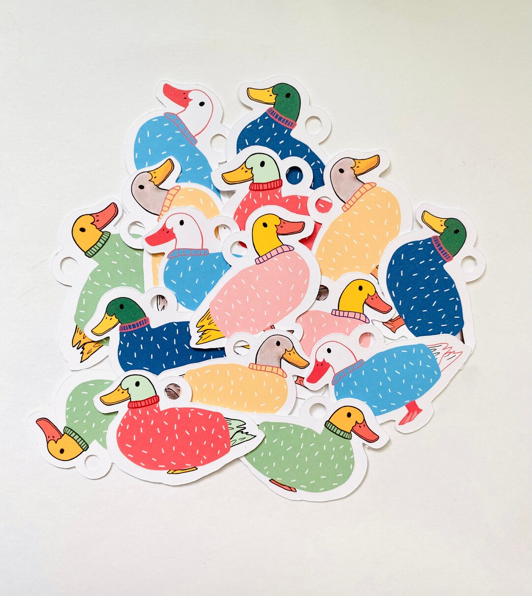 12 Duck Tag, Christmas Gift Tag, Gift Tag Set, Present Tag, Duck Gift ...