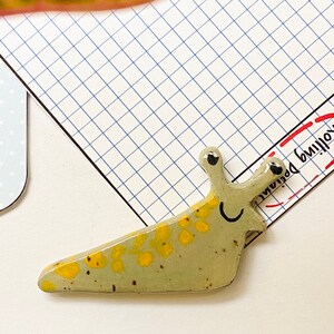 MADE TO ORDER Ceramic Snail Magnet, Slug Magnet, Fridge Magnet for ...