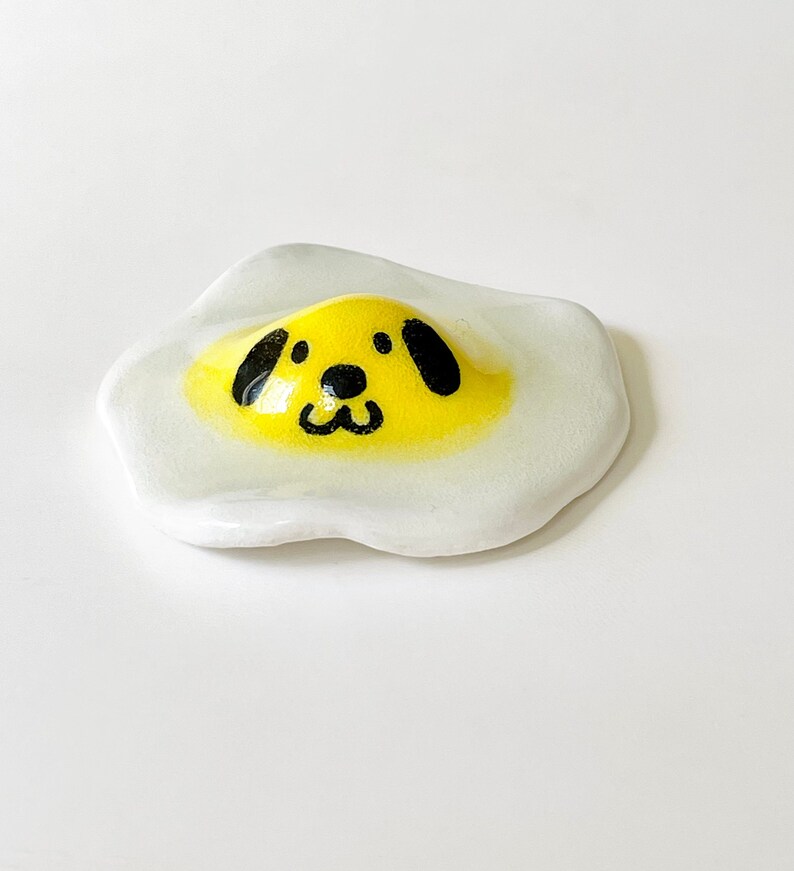 Ceramic Egg Blobs Figurines Blob Animal Totem Dog Figure | Etsy