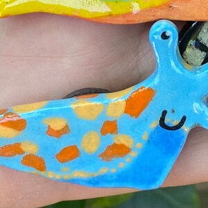 MADE TO ORDER Ceramic Snail Magnet Slug Magnet Fridge Magnet - Etsy