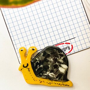 MADE TO ORDER Ceramic Snail Magnet, Slug Magnet, Fridge Magnet for ...