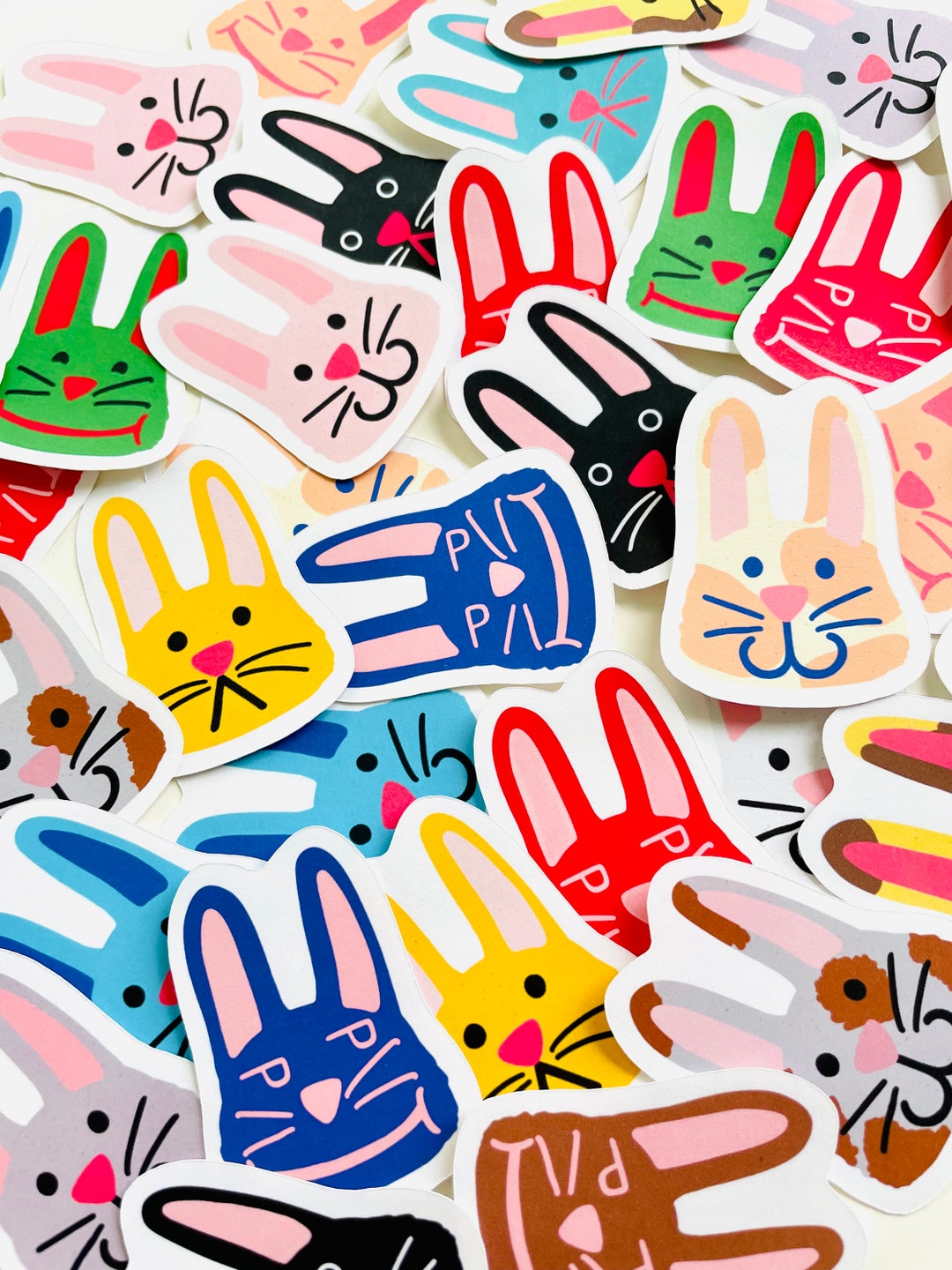 Rabbit Head Sticker, Cute Sticker, Easter Gift in Canada, Bunny Mom ...