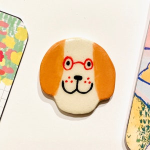 Ceramic Dog Magnet, Dog Head Fridge Magnet, Ceramic Head Magnet, Best ...