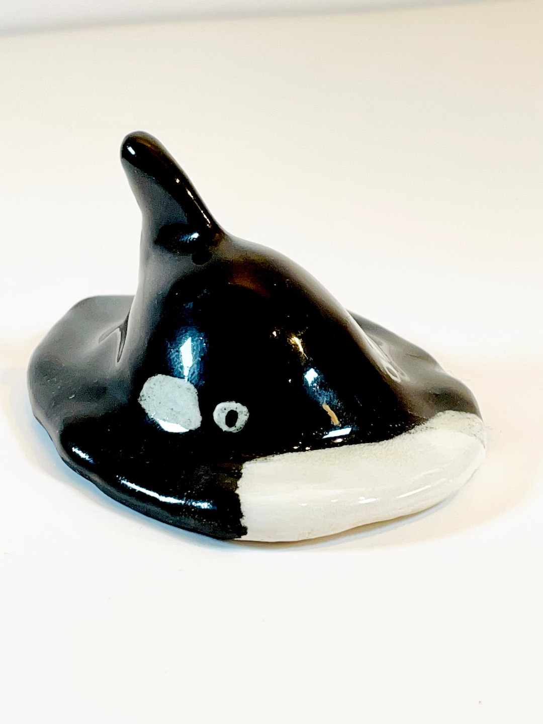 Ceramic Whale Blob Figurine, Blob Animal Totem, Whale Figure ...
