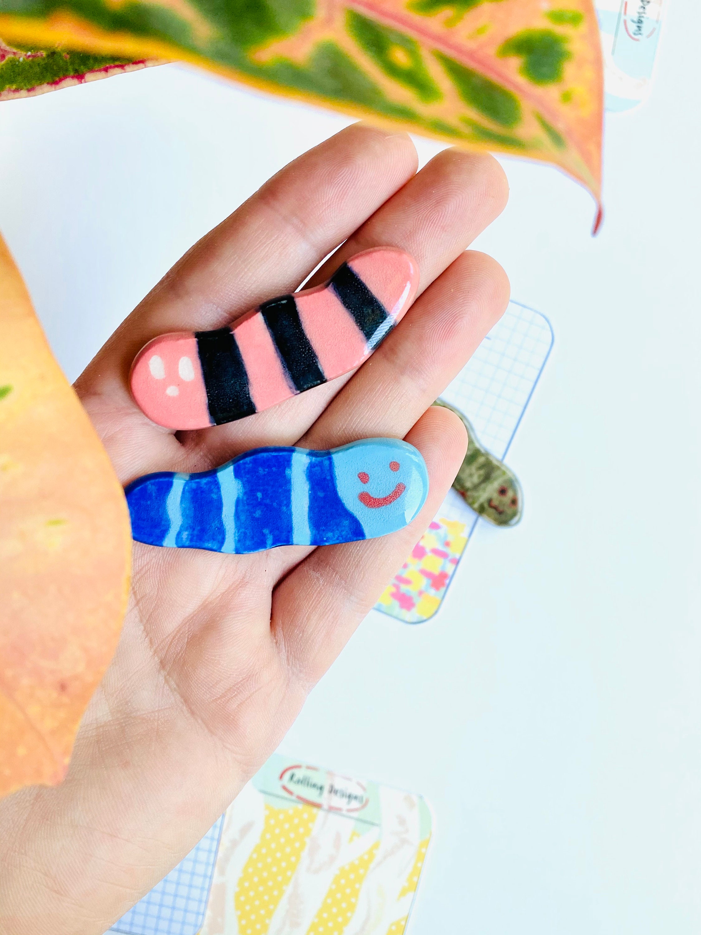 Caterpillar Magnet Worm Magnet Fridge Magnet Bug Lover Gift - Etsy ...