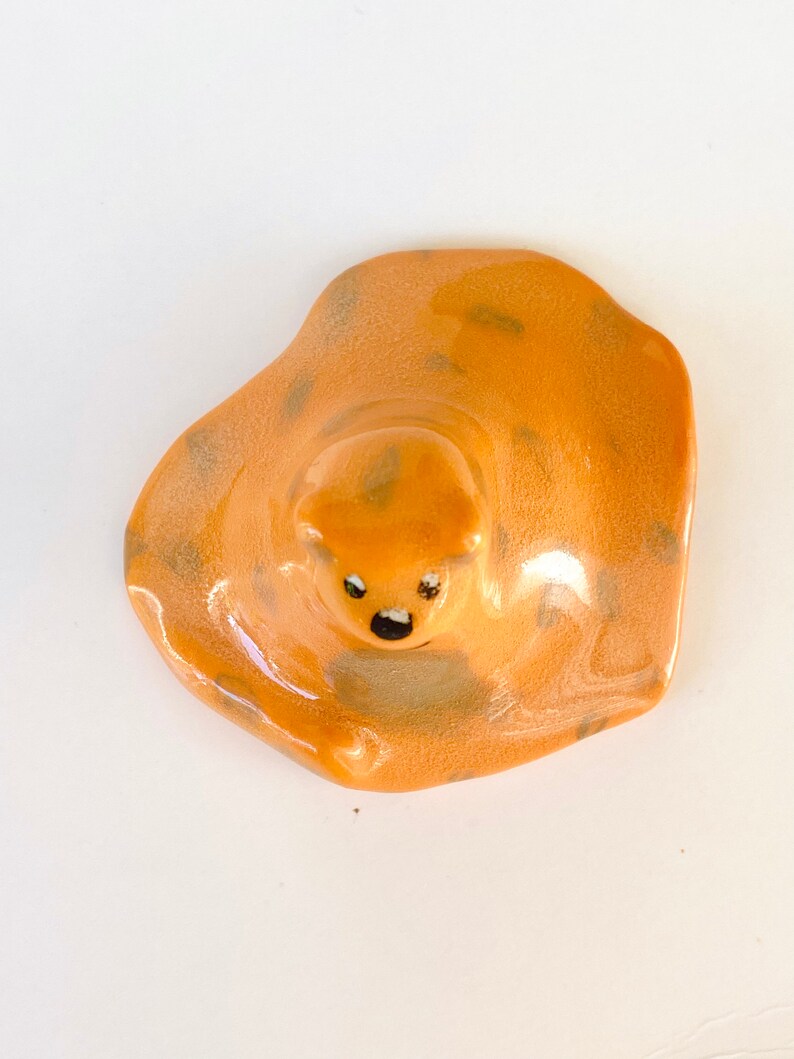 Ceramic Bear Blob Figurines, Blob Animal Totem, Bear Figure, Bear ...