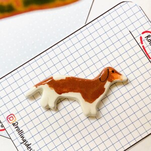 MADE TO ORDER Ceramic Dachshund Magnet, Fridge Magnet, Dog Mom Gift ...