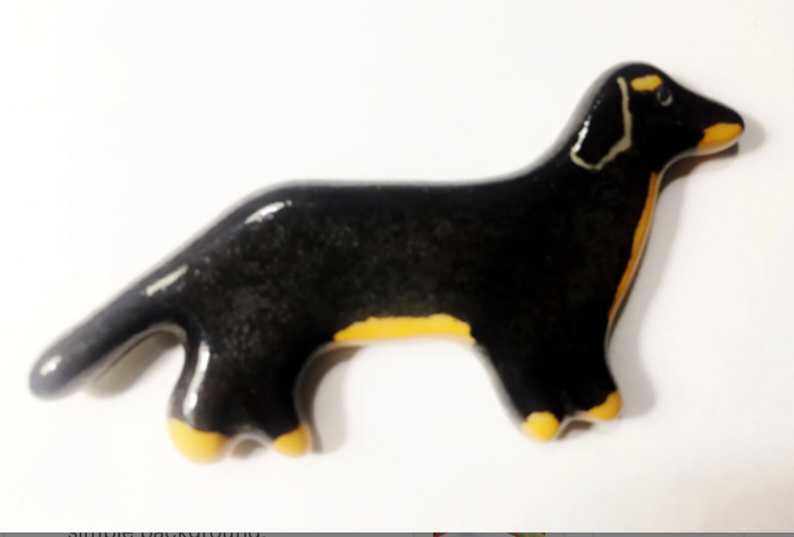 MADE TO ORDER Ceramic Dachshund Magnet Fridge Magnet Dog Mom | Etsy