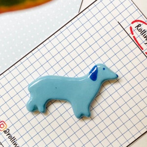 MADE TO ORDER Ceramic Dachshund Magnet Fridge Magnet Dog Mom - Etsy