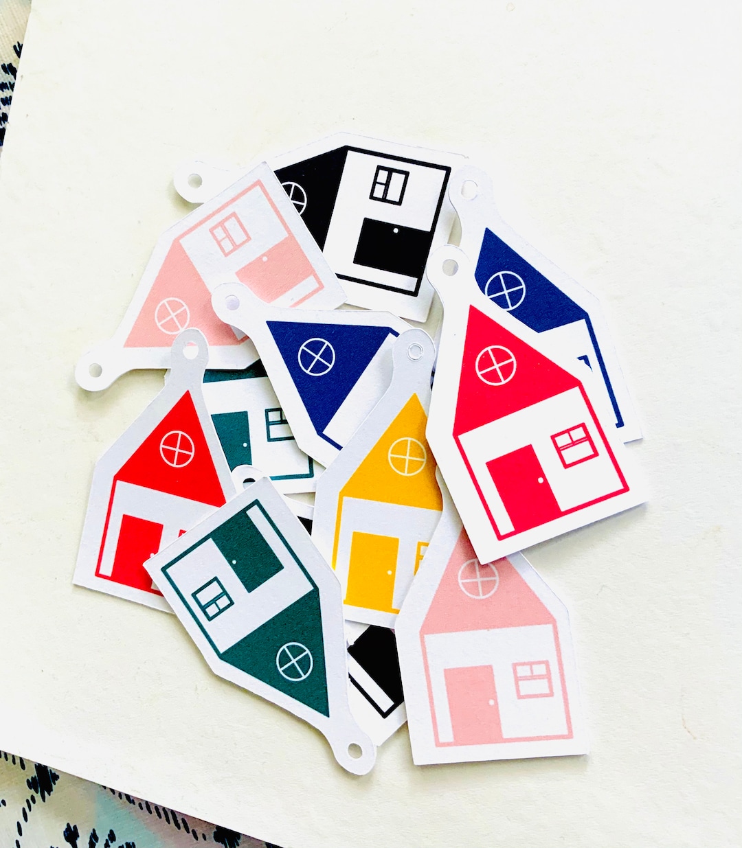 12 House Tags, Christmas Gift Tag Set, Present Tag, Fun Tags, House ...
