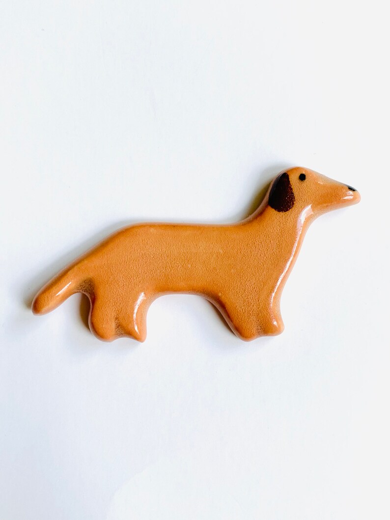 MADE TO ORDER Ceramic Dachshund Magnet Fridge Magnet Dog Mom | Etsy