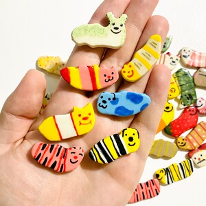 4 PACK Mini Caterpillar Magnets, Cottagecore Decor, Fridge Magnet Set ...