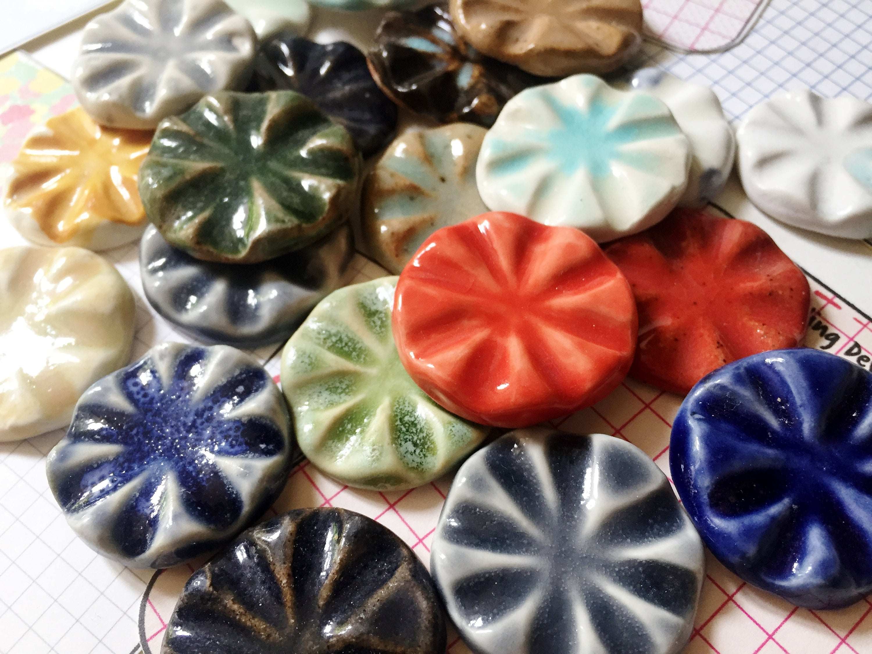 Ceramic Medallion Magnet Fridge Magnet Ceramic Magnet | Etsy