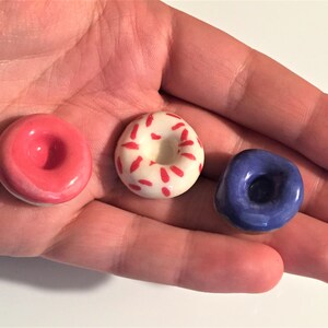 Doughnut Magnet, Dorm Decor, Ceramic Fridge Magnet, Kid Desk Decor ...