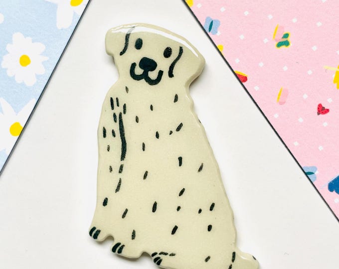 Ceramic Dog Magnet, Golden Retriever, Fridge Magnet for Board ...