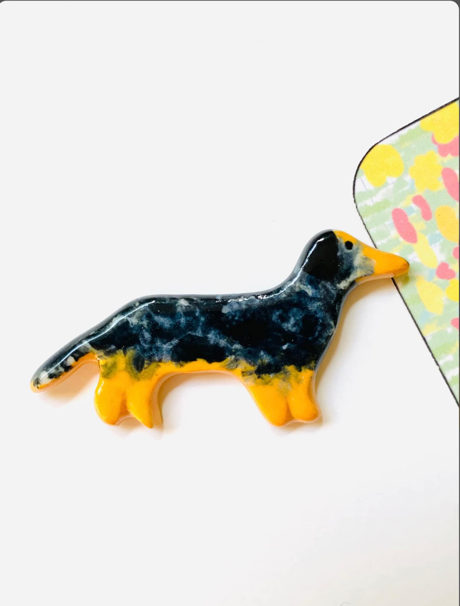MADE TO ORDER Ceramic Dachshund Magnet, Fridge Magnet, Dog Mom Gift ...