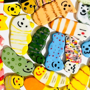 4 PACK Mini Caterpillar Magnets, Cottagecore Decor, Fridge Magnet Set ...