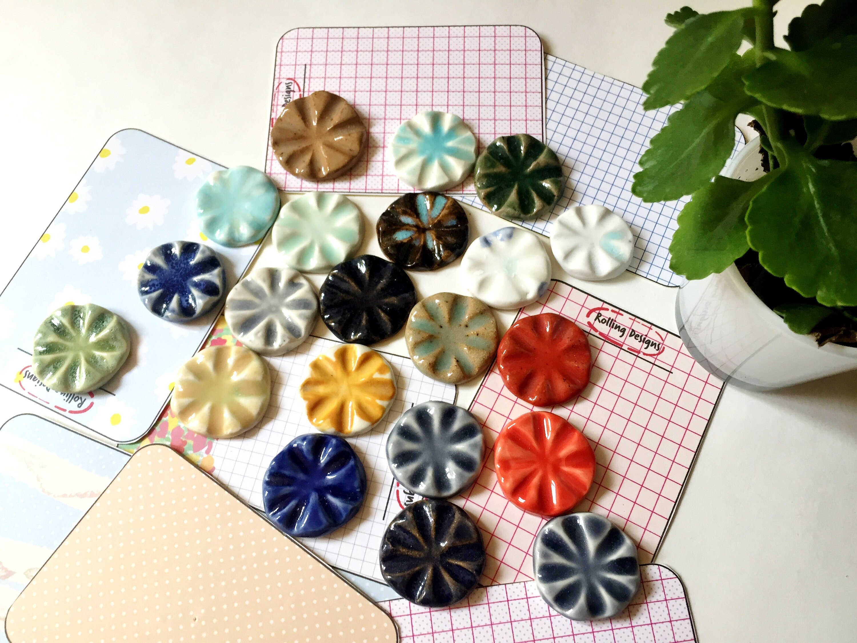 Ceramic Medallion Magnet Fridge Magnet Ceramic Magnet - Etsy Canada