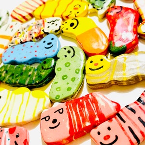 4 PACK Mini Caterpillar Magnets, Cottagecore Decor, Fridge Magnet Set ...