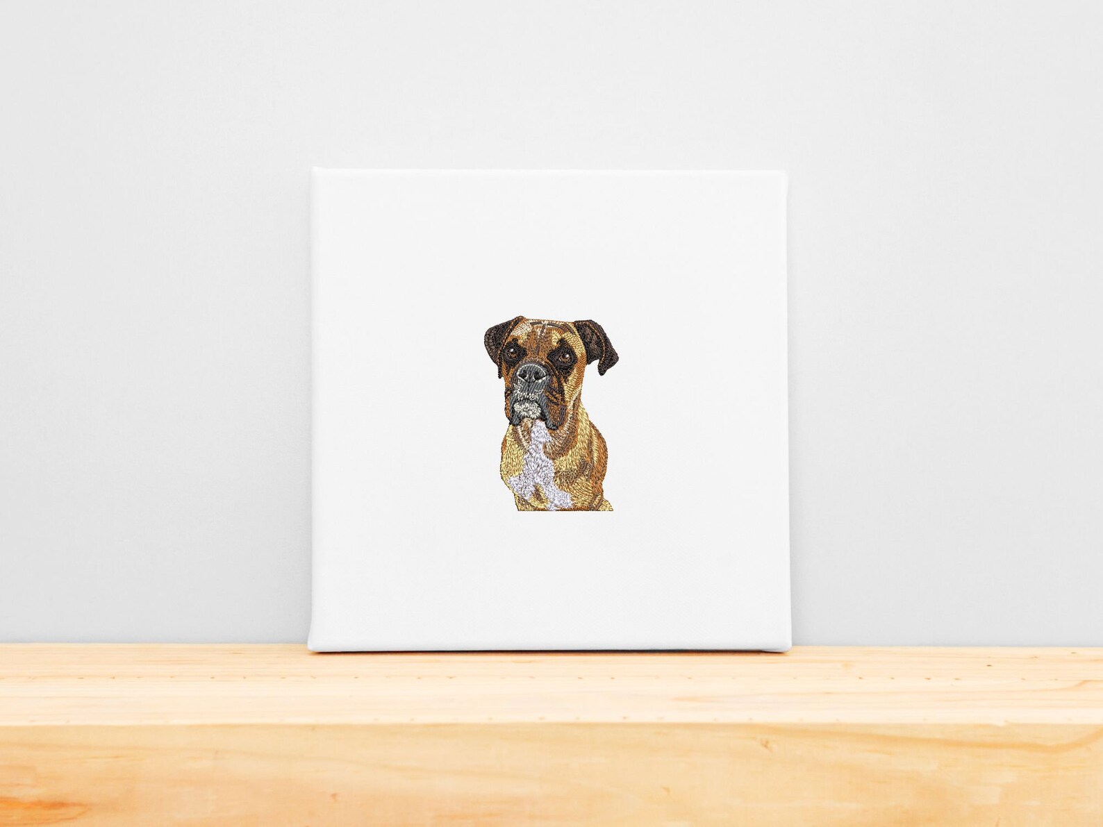 Boxer Dog Embroidery File - Animal Crafts, Realistic Dog, Large Breed ...