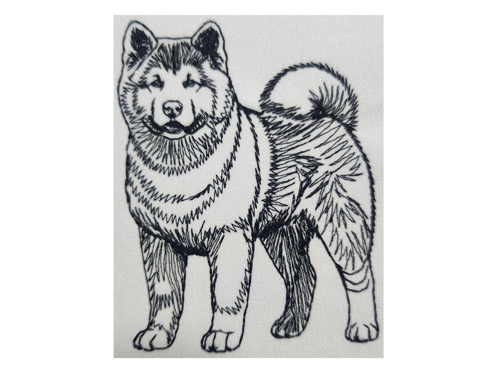 Akita Inu Outline - Pet Owner, Dog Lovers, Memorial Gift, Animal Craft ...