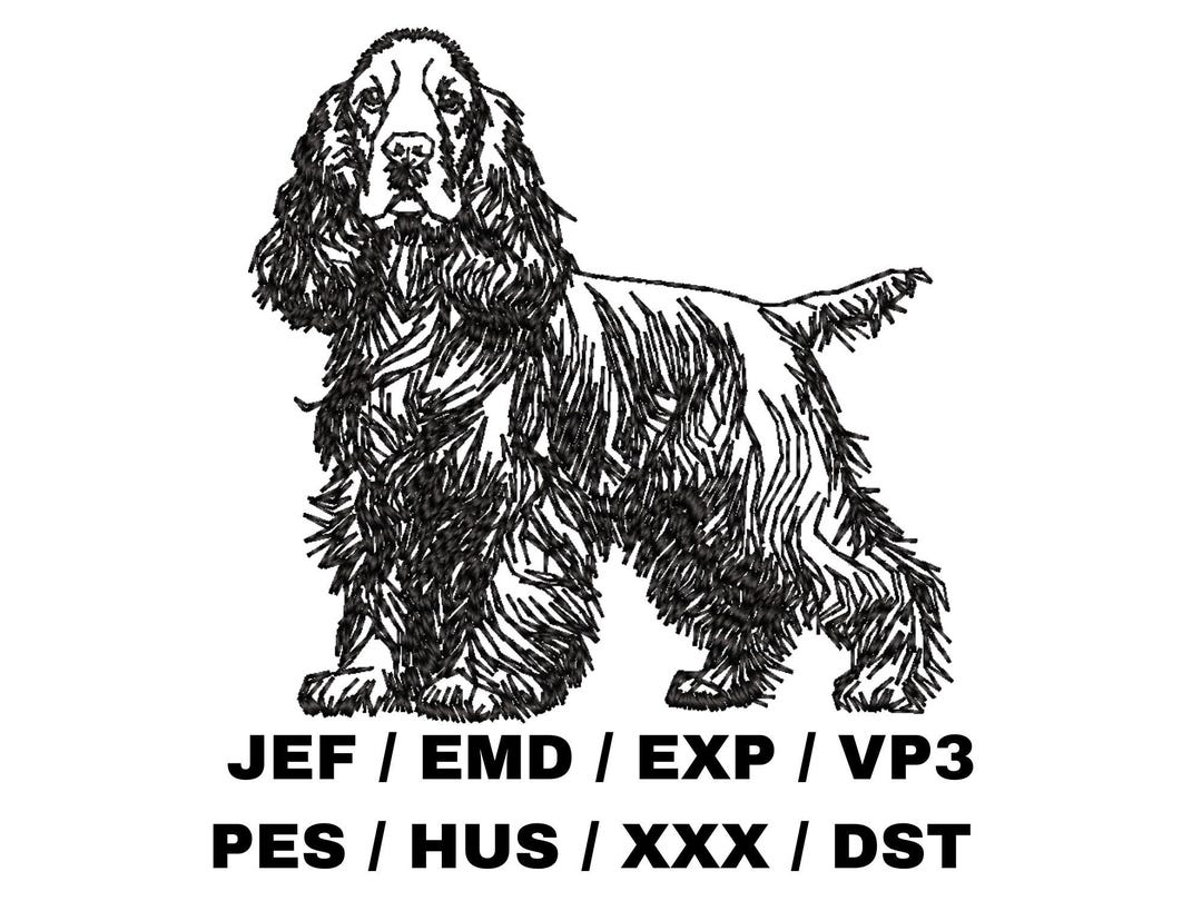 American Cocker Spaniel Outline - Full Body, Pet Owner, Dog Lover ...