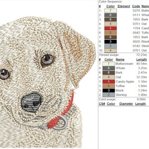 Labrador Retriever Embroidery File - Labrador Gifts - Dog Art ...