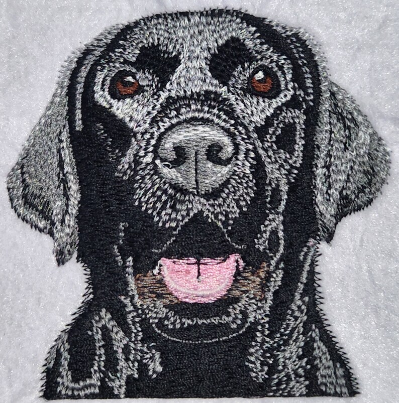 Labrador Retriever Embroidery File Labrador Gifts Black - Etsy