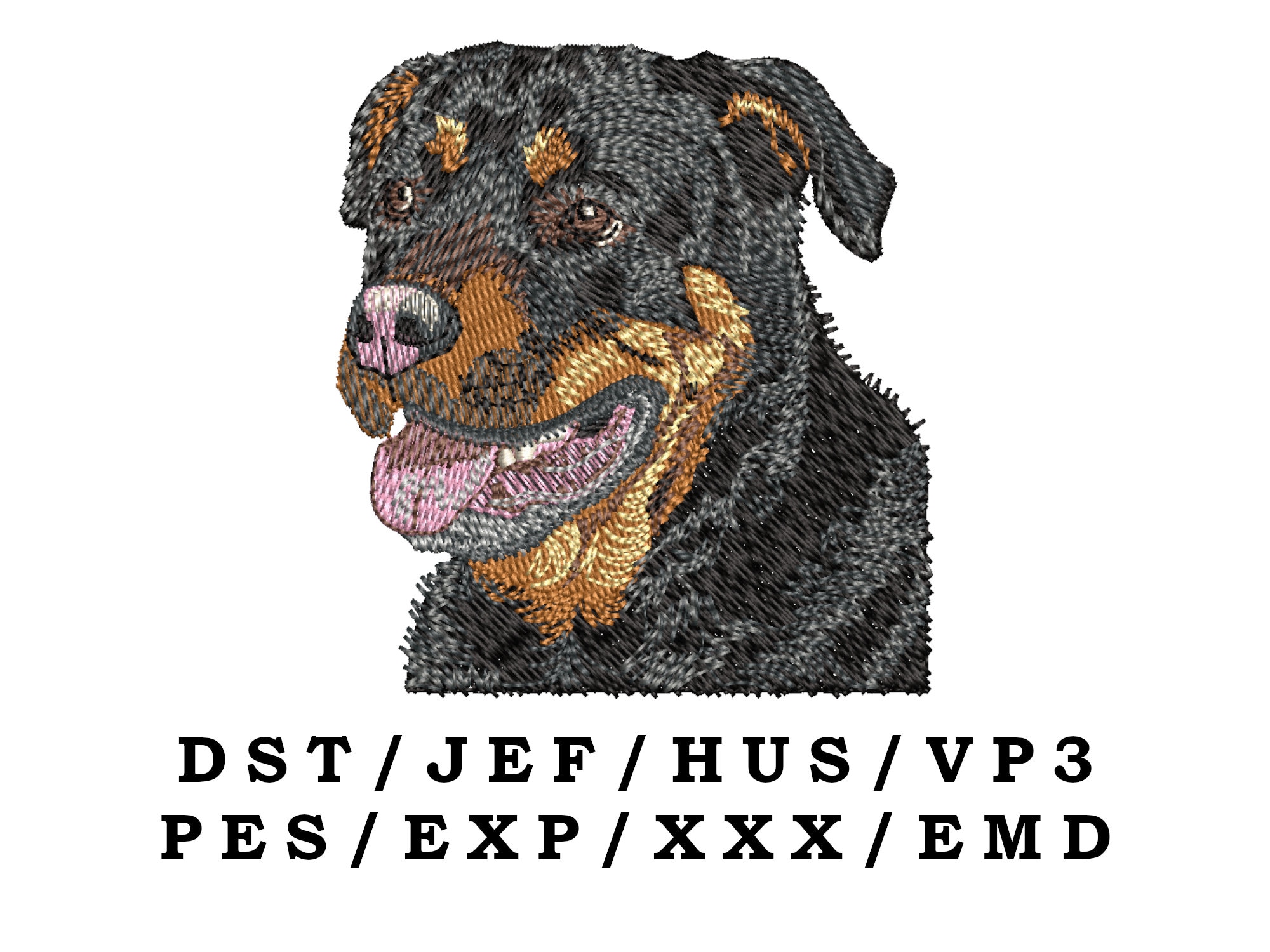 Rottweiler Embroidery File Rottweiler Gifts Dog Art - Etsy