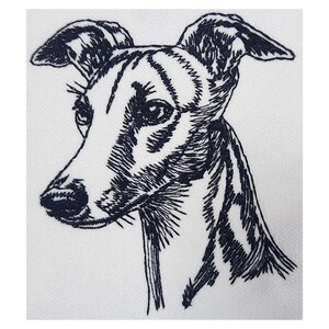 Whippet Face Outline - Pet Owner, Dog Lovers, Memorial Gift, Animal ...
