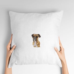 Boxer Dog Embroidery File - Animal Crafts, Realistic Dog, Large Breed ...