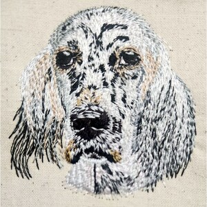 English Setter - Lawerack, Laverack, Realistic Dog Embroidery Pattern ...