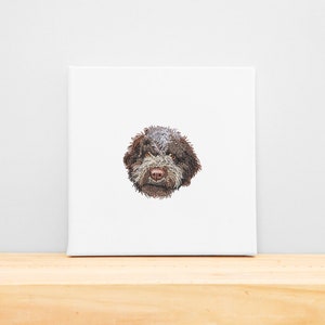 Lagotto Romagnolo Embroidery File - Italian Water Dog, Realistic Dog ...