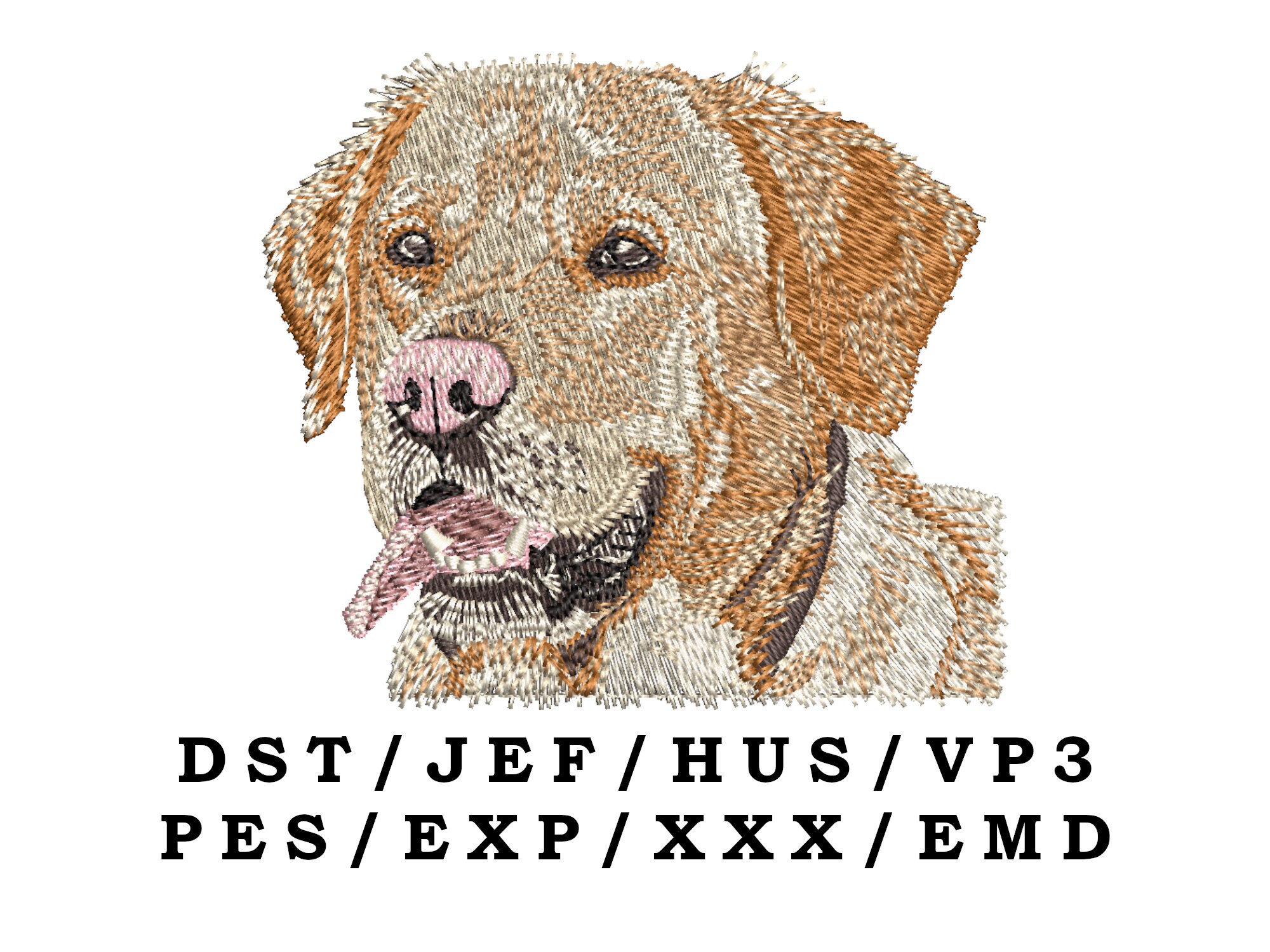 Labrador Retriever Embroidery File Labrador Gifts Yellow - Etsy