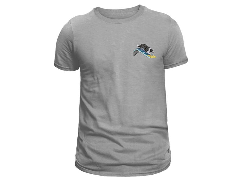 Border Collie Agility A-frame Embroidery Design – Descending Action ...