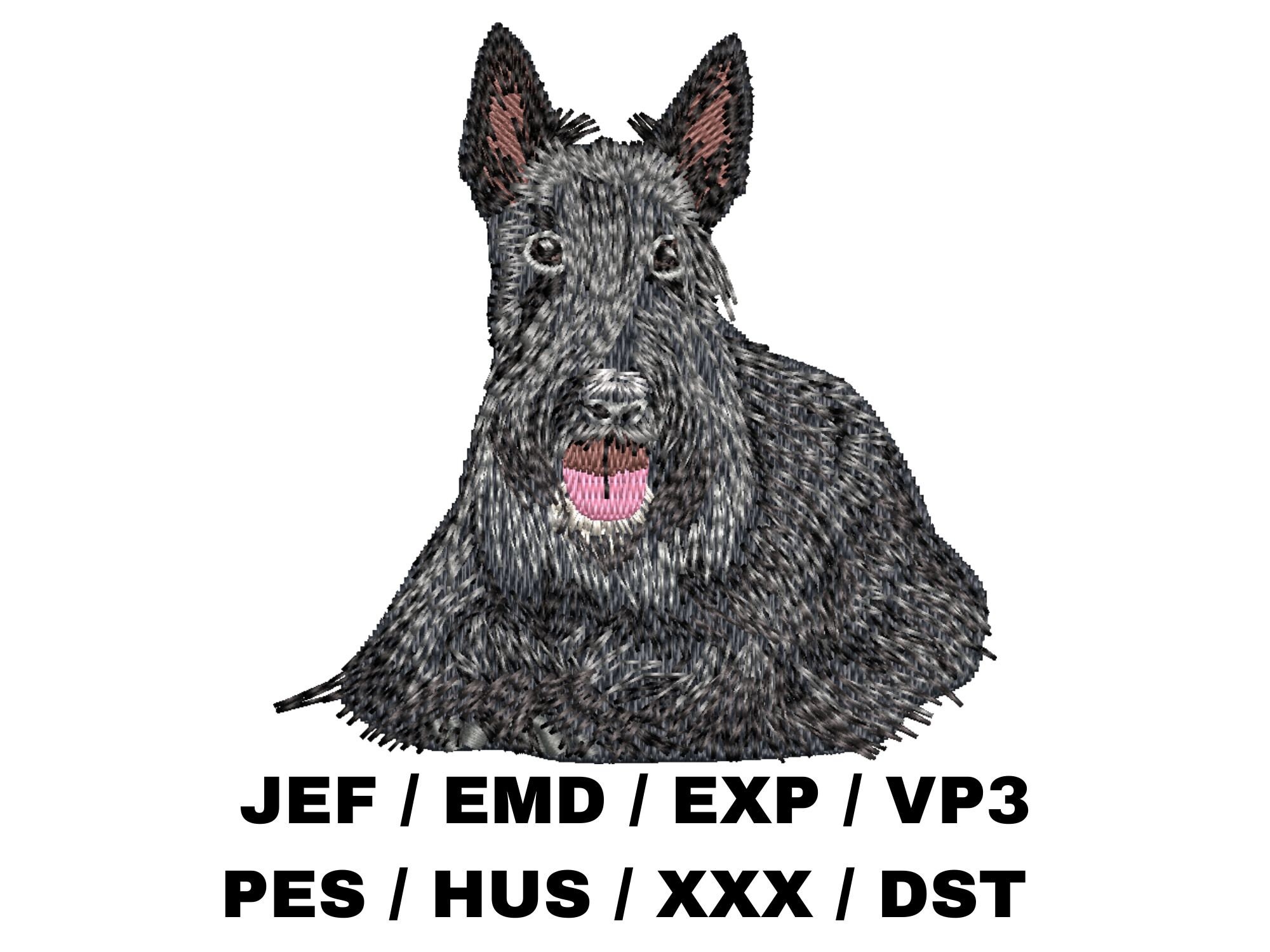 Scottish Terrier - Cute Scottie Dog Pattern for DIY Projects, Instant ...