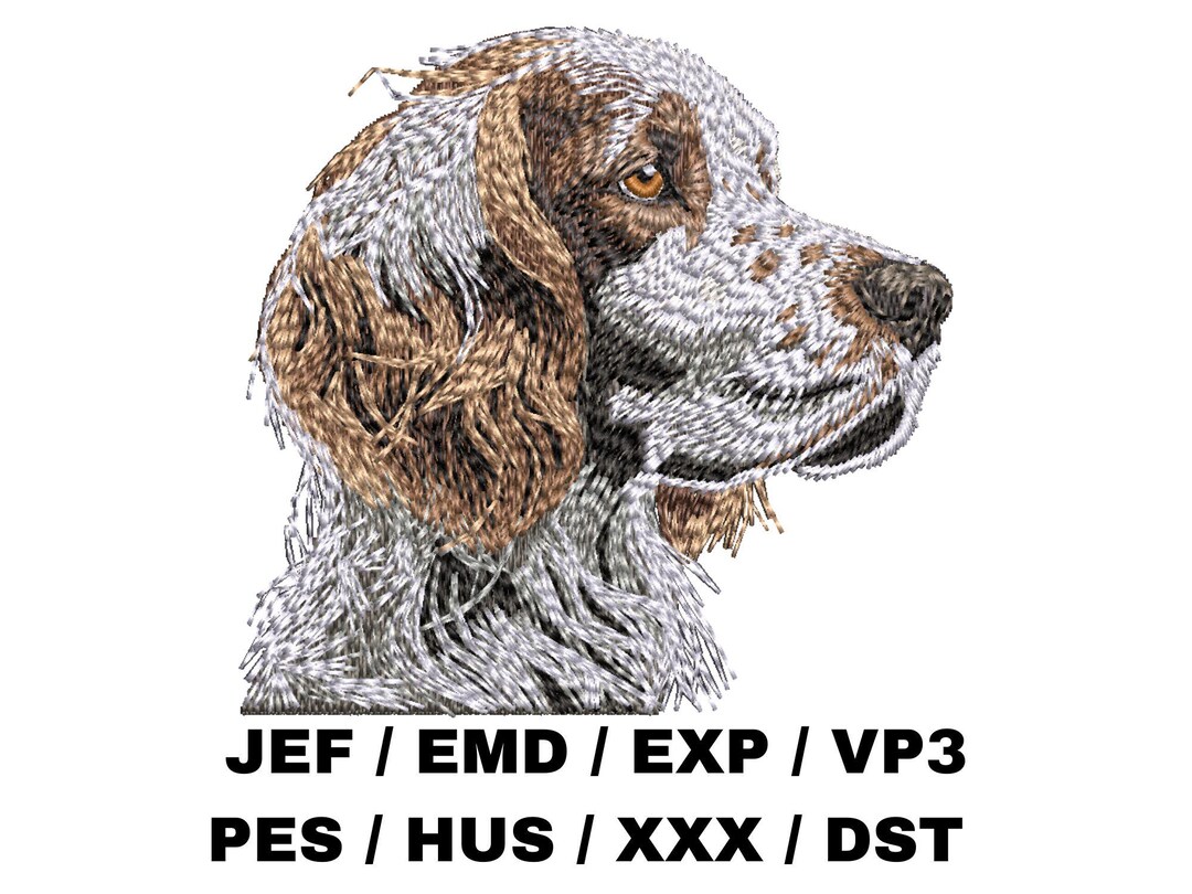 English Setter Side Profile - Fun Project, Realistic Portrait, Dog ...